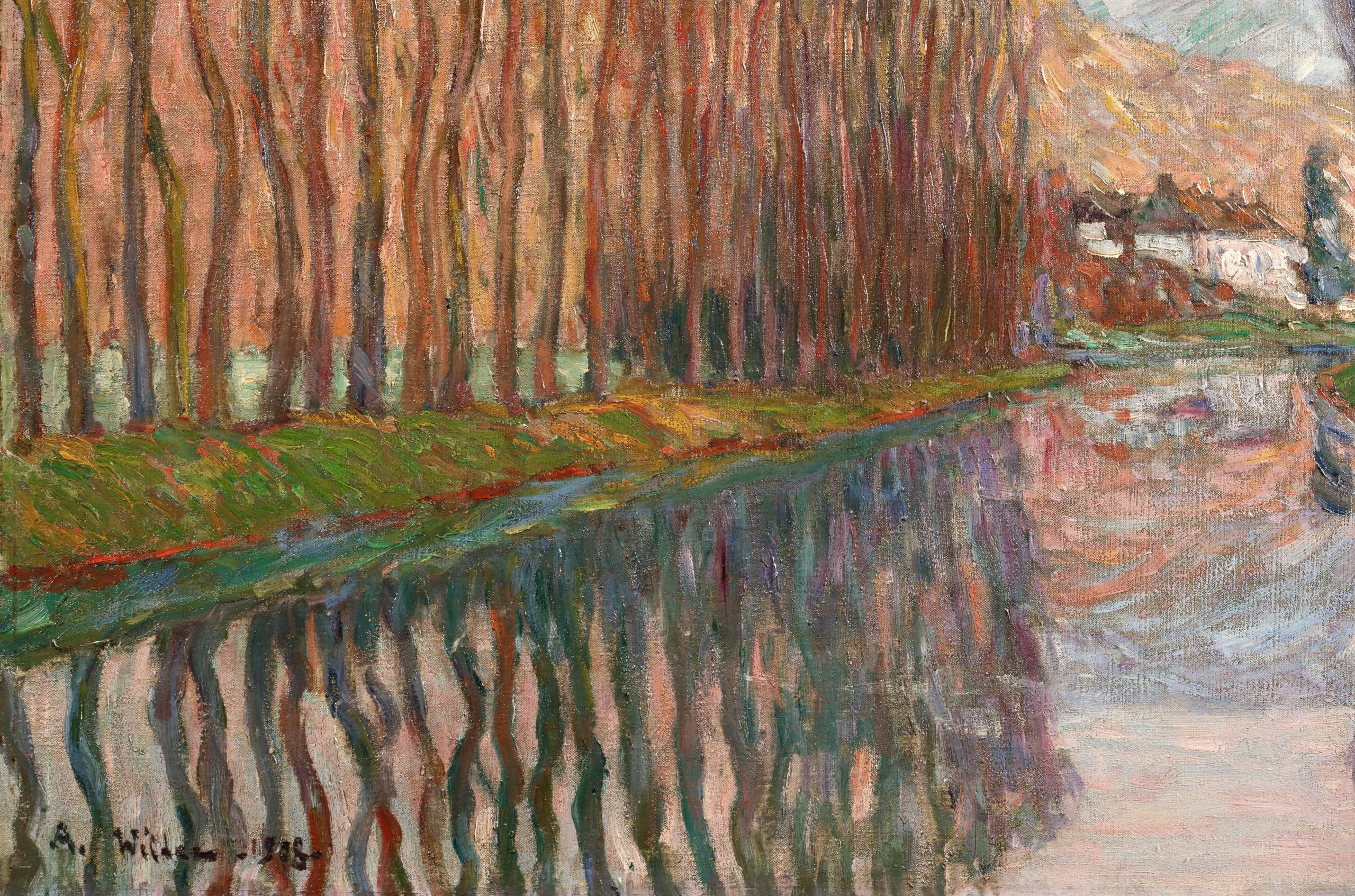 Arbres sur la riviere - Leighton Fine Art