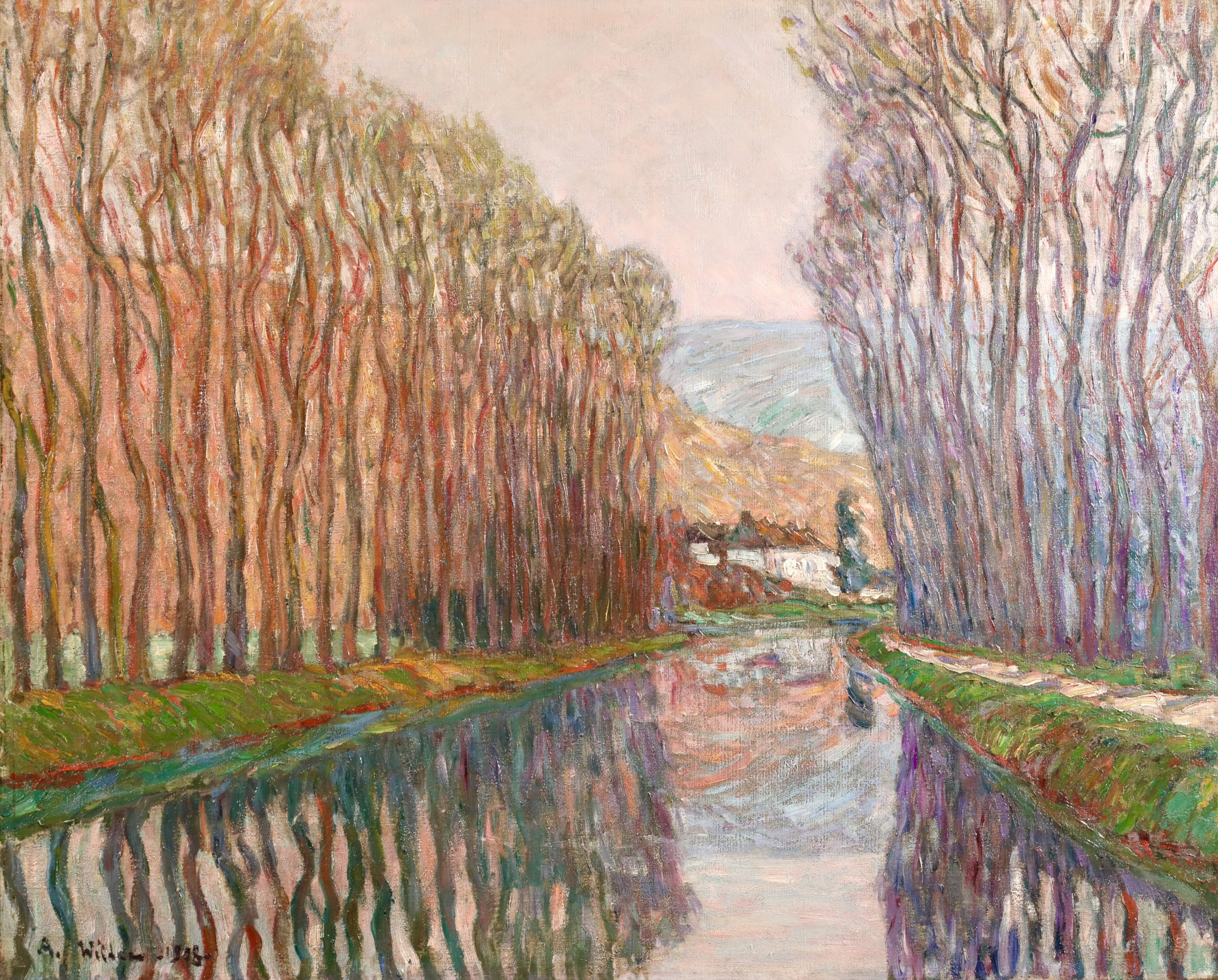 Arbres sur la riviere - Leighton Fine Art