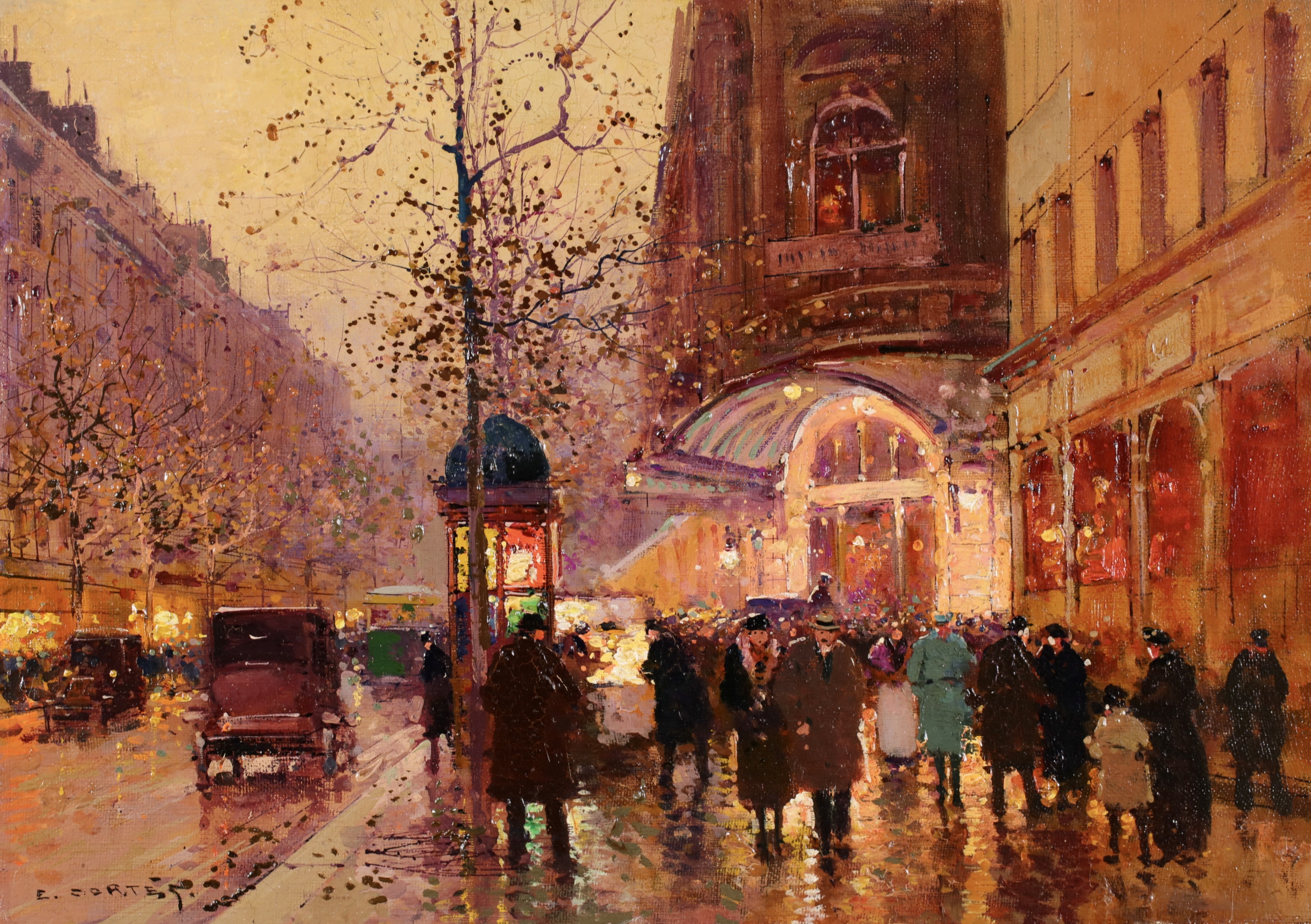 Devant Le Thetare Du Vaudeville – Leighton Fine Art