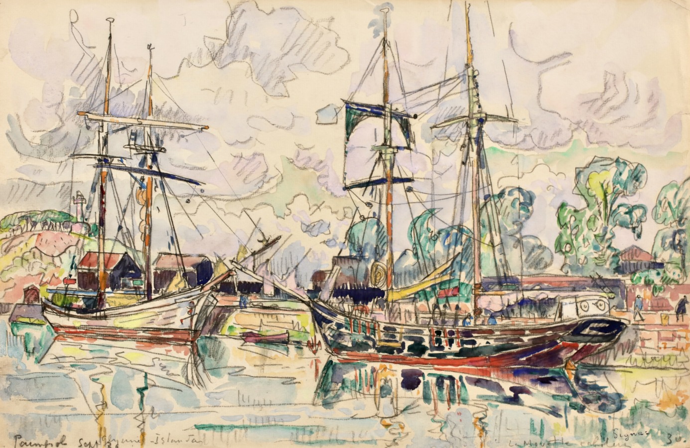 Buy Glycine et Islandan et La Mouette Cabotine - Paimpol Painting at ...